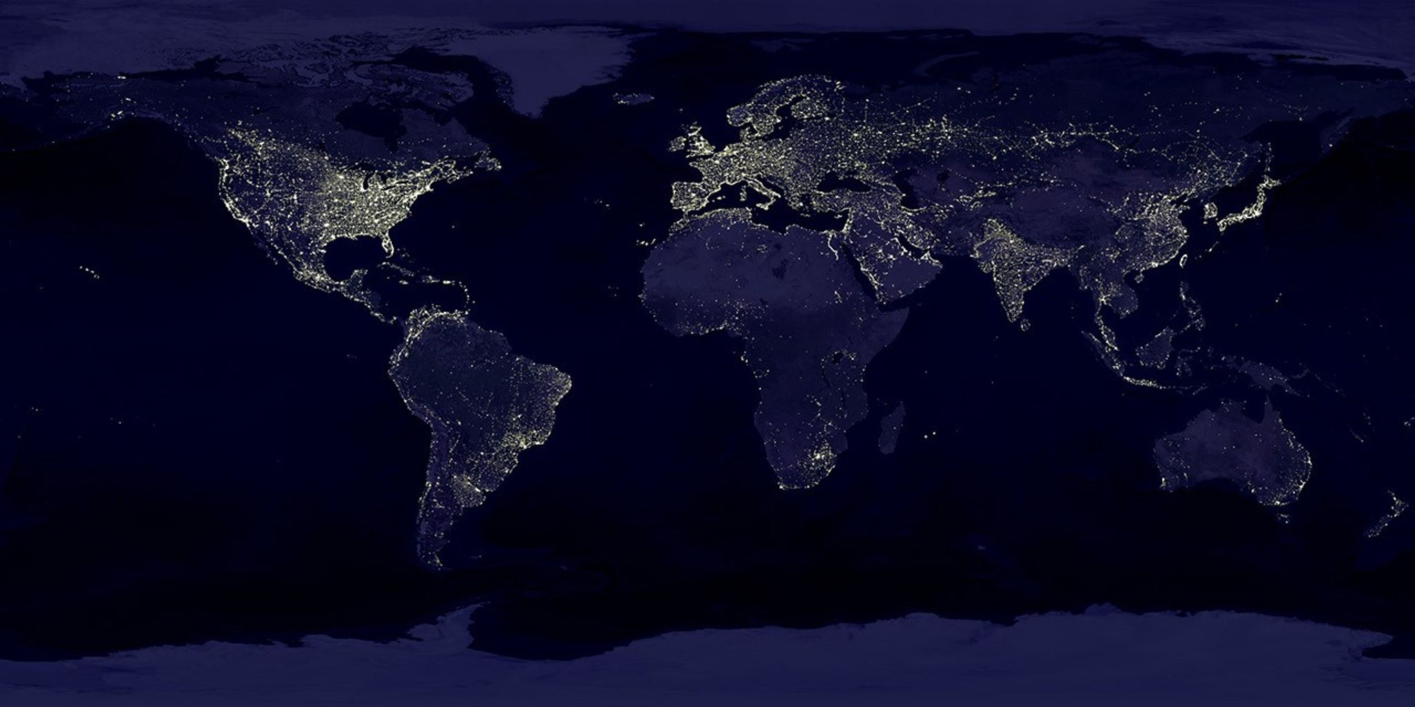 Earth’s City Lights 1994 - NASA Science