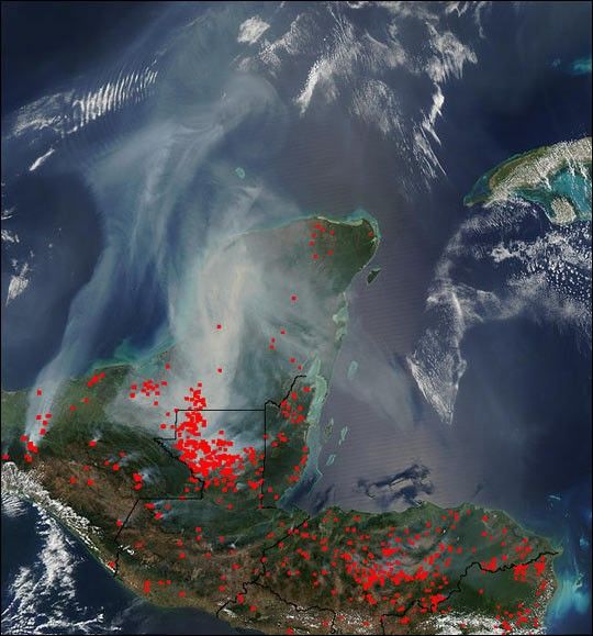 Fires in Mexico and Central America - NASA Science