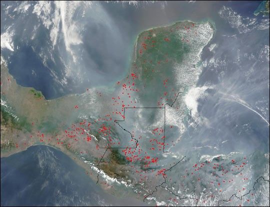 Fires in Mexico and Central America - NASA Science