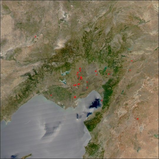 Fires in Turkey's Adana Region - NASA Science