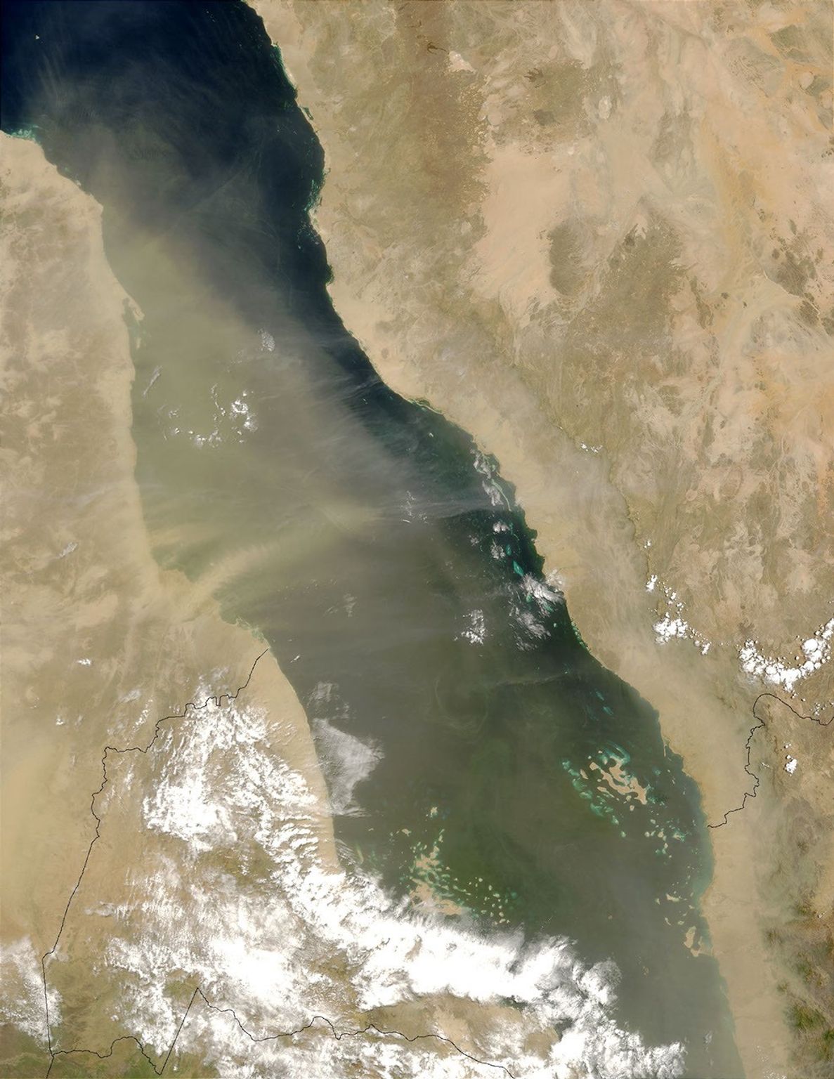 Dust Blowing over the Red Sea - NASA Science