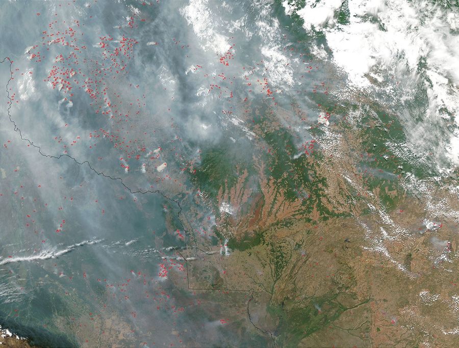 Fires in Brazil and Bolivia - NASA Science