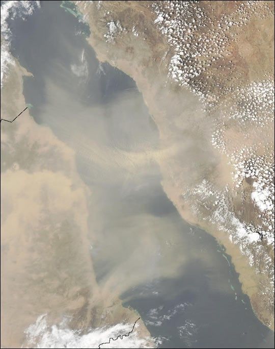 Dust Storm Over Red Sea - NASA Science