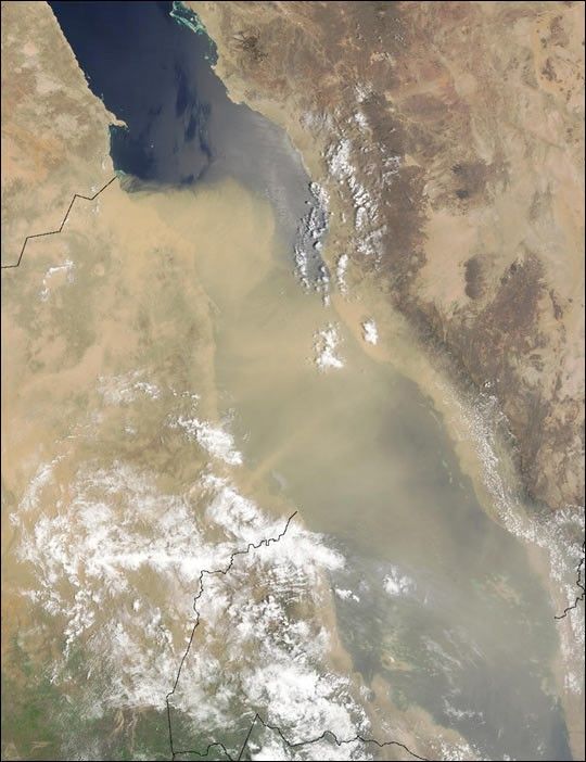 Dust Storm Over Red Sea - NASA Science