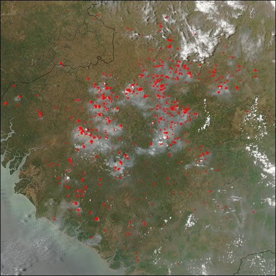 Fires in Guinea - NASA Science