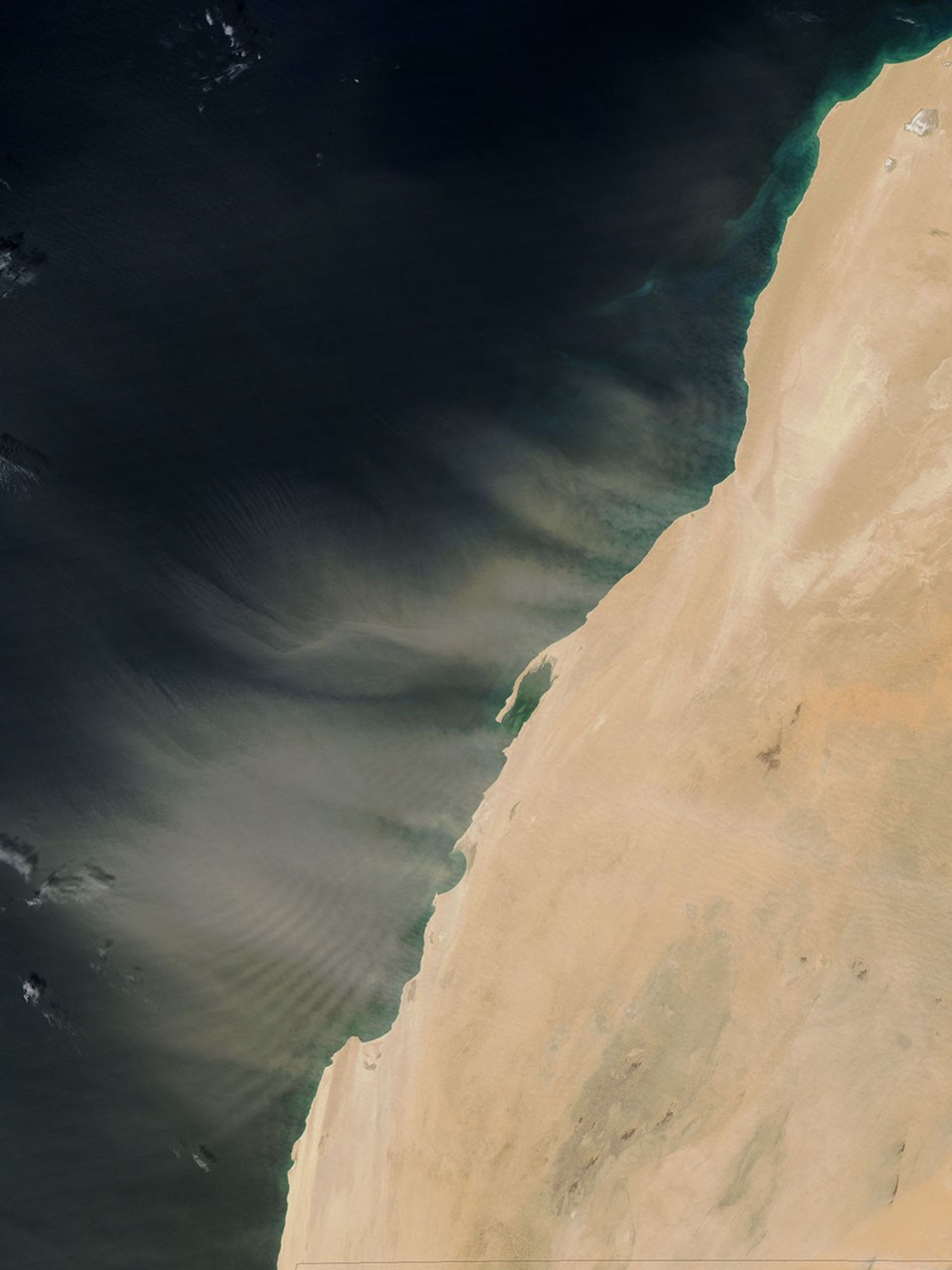 Dust Storm off Western Sahara Coast - NASA Science