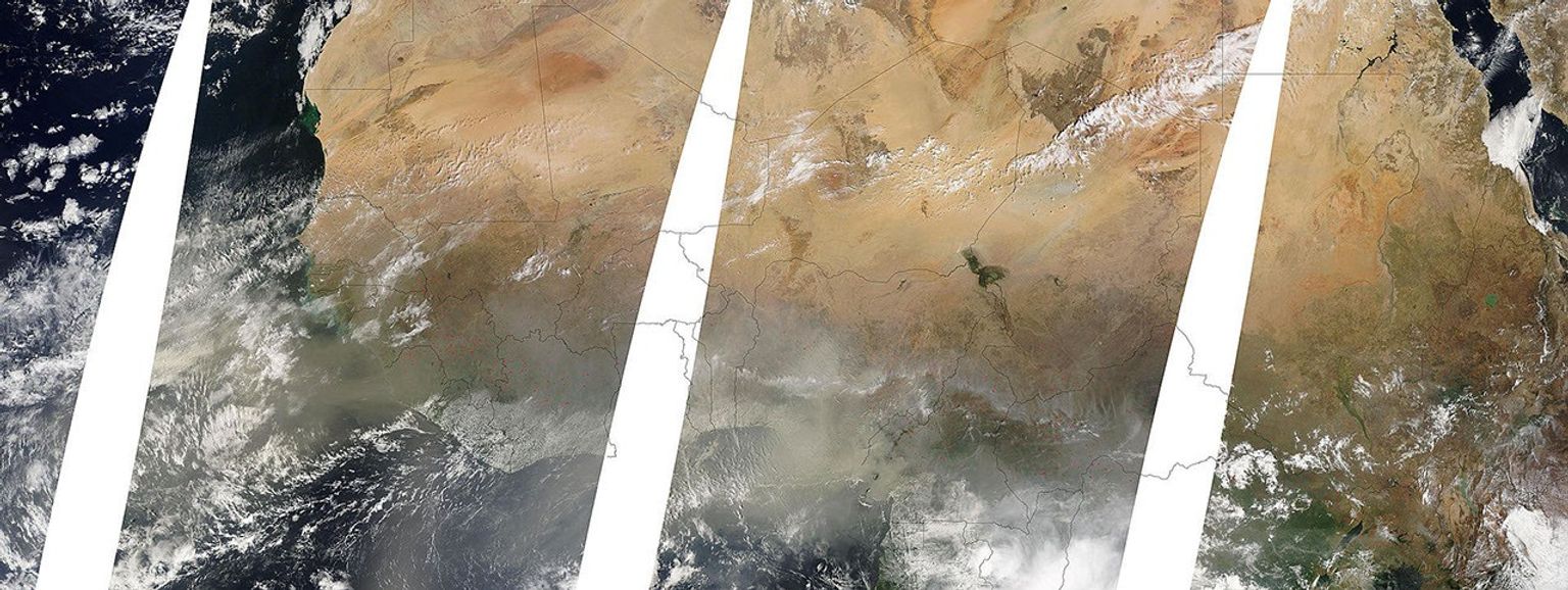 Dust Storm off Western Sahara Coast - NASA Science
