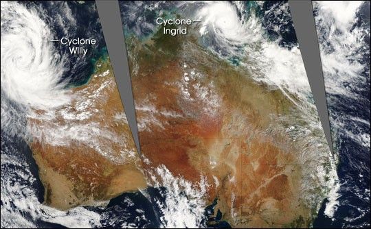 Cyclone Ingrid - NASA Science