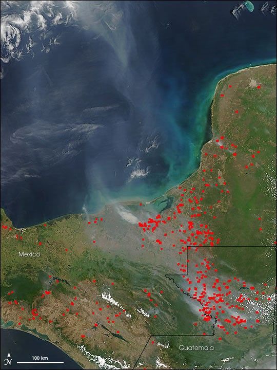 Fires in Mexico and Central America - NASA Science