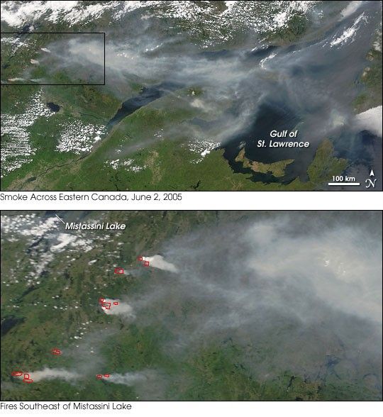 Fires in Quebec - NASA Science