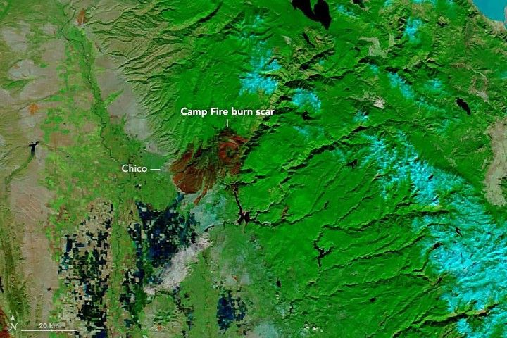Camp Fire Adds Another Scar to 2018 Fire Season - NASA Science