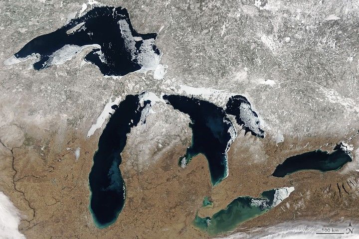 A Clear Spring View of the Great Lakes - NASA Science