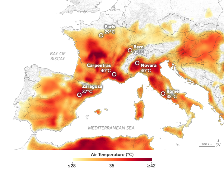 Heatwave Scorches Europe - NASA Science
