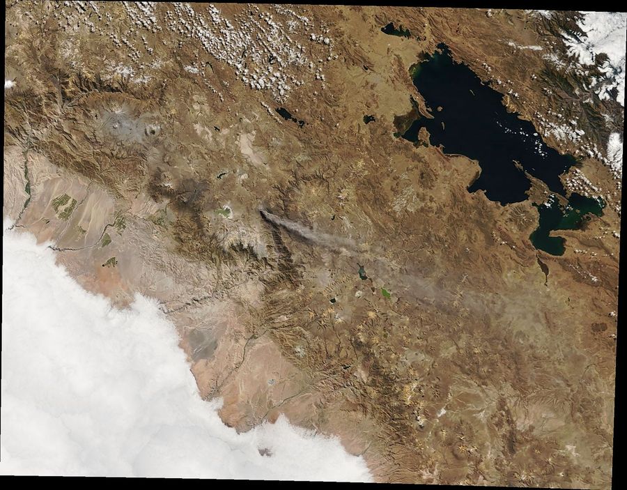 Ubinas Volcano Erupts - NASA Science