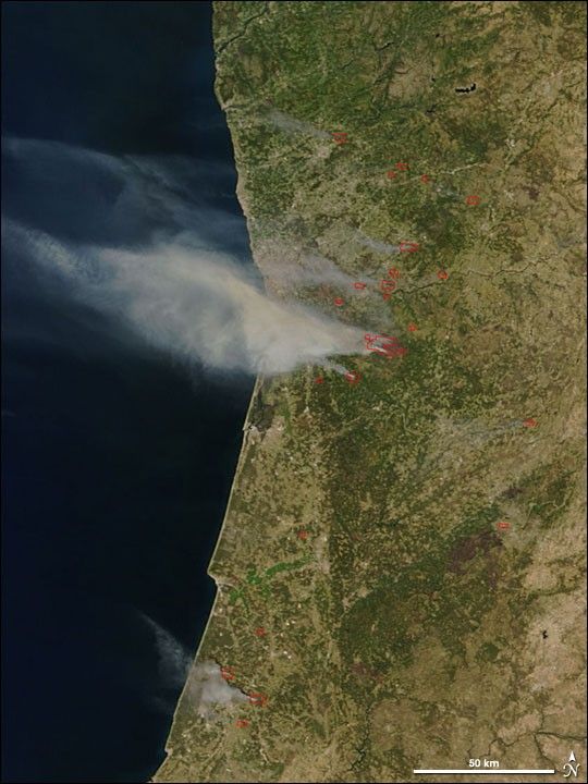 Fires in Portugal - NASA Science