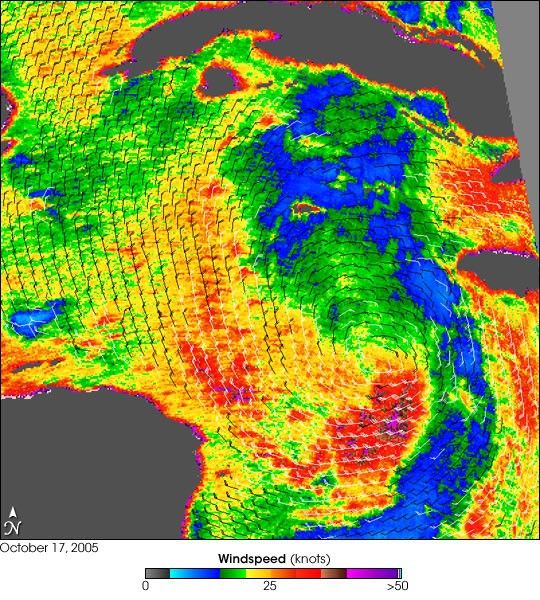 hurricane wilma eye path