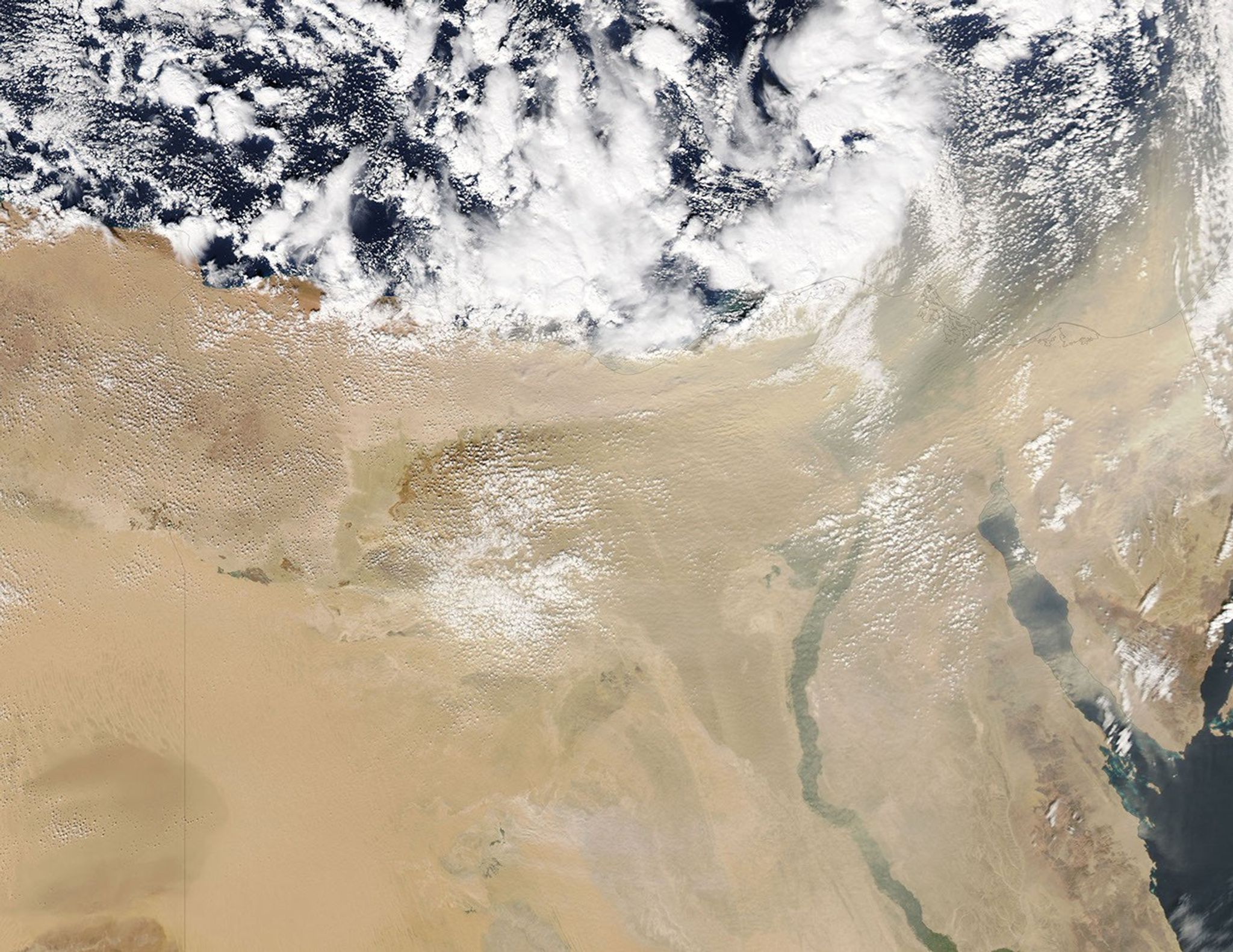 Dust Storm off Egypt - NASA Science