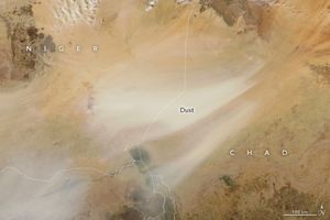 Another Dusty Day in the Bodélé Depression - NASA Science