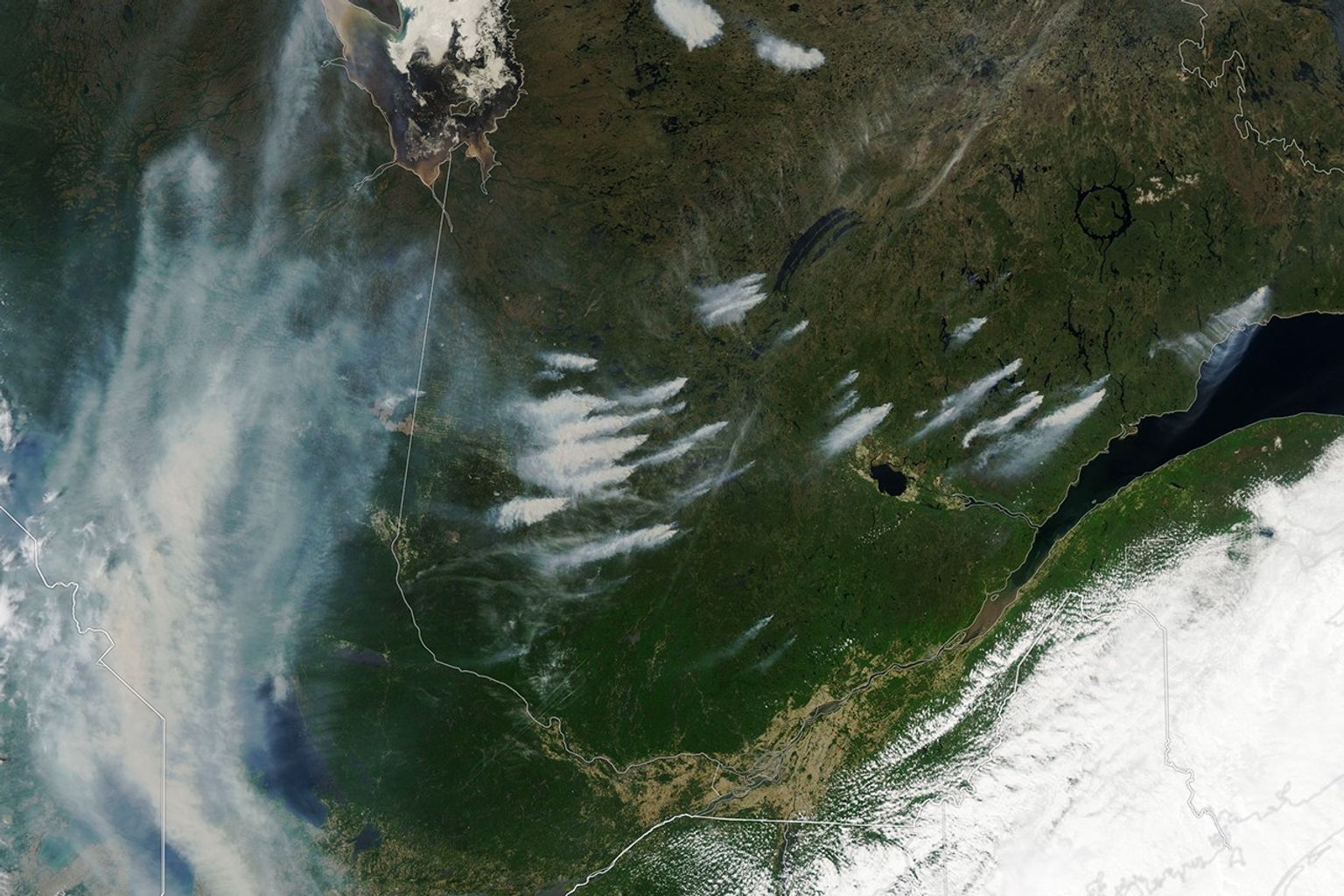 Fires Burn Across Quebec - NASA Science