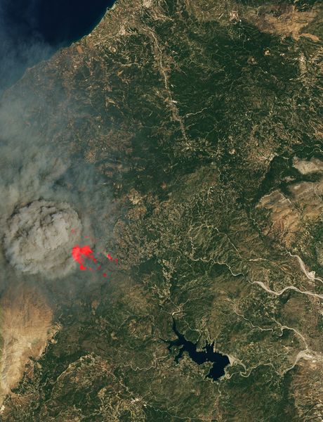 Fires Ignite on Greek Islands - NASA Science