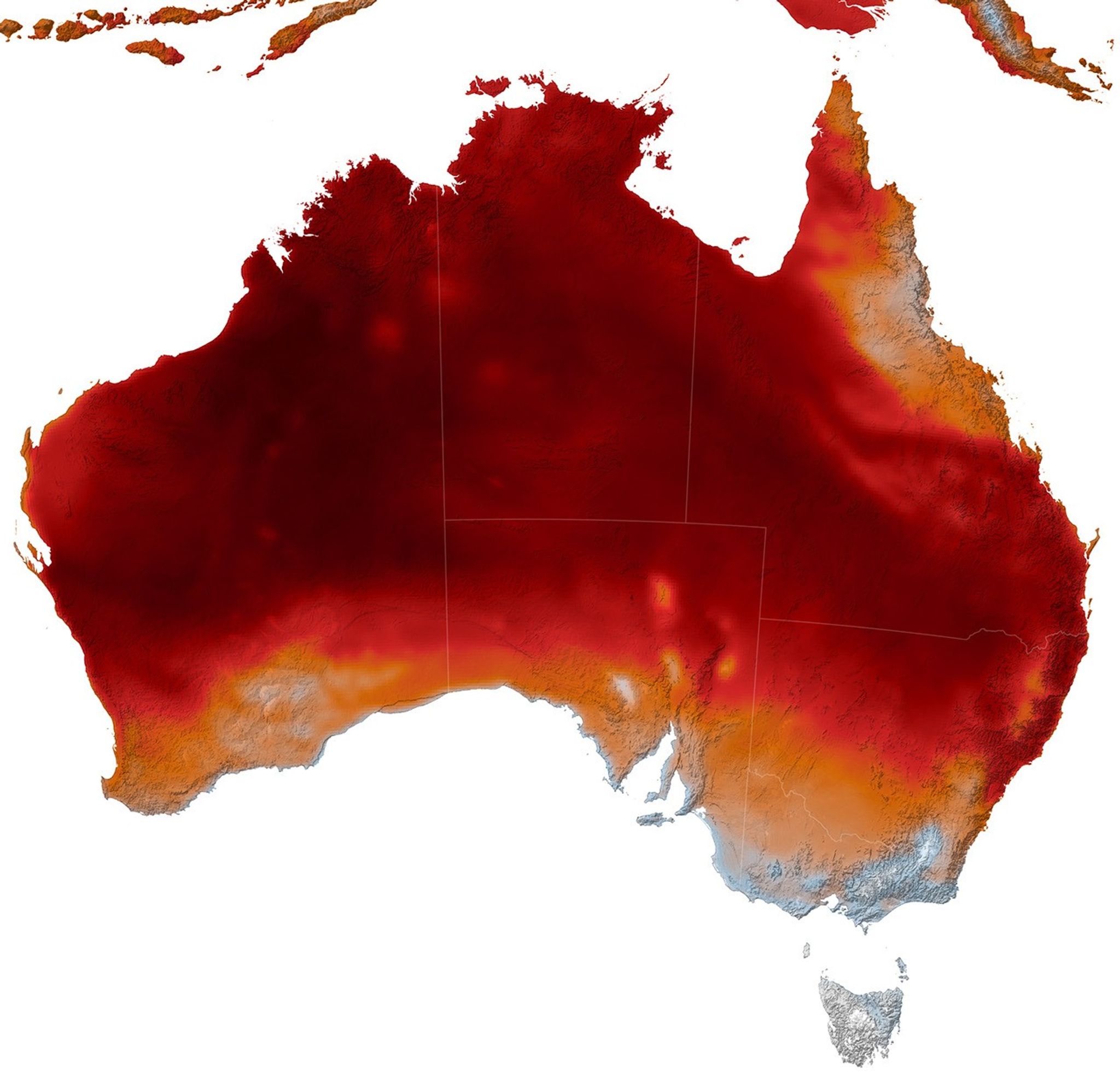 Heat Blankets Australia, Fuels Bushfires - NASA Science