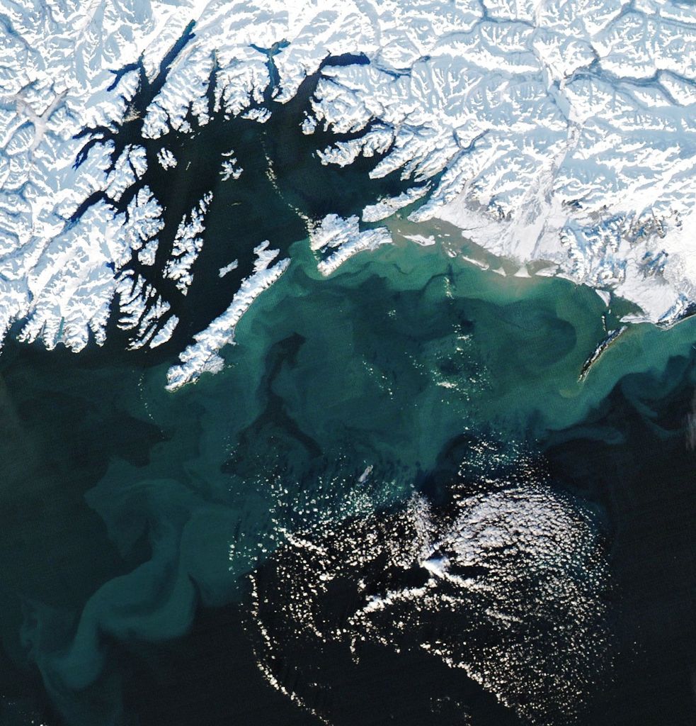 Colorful Swirls in the Gulf of Alaska - NASA Science
