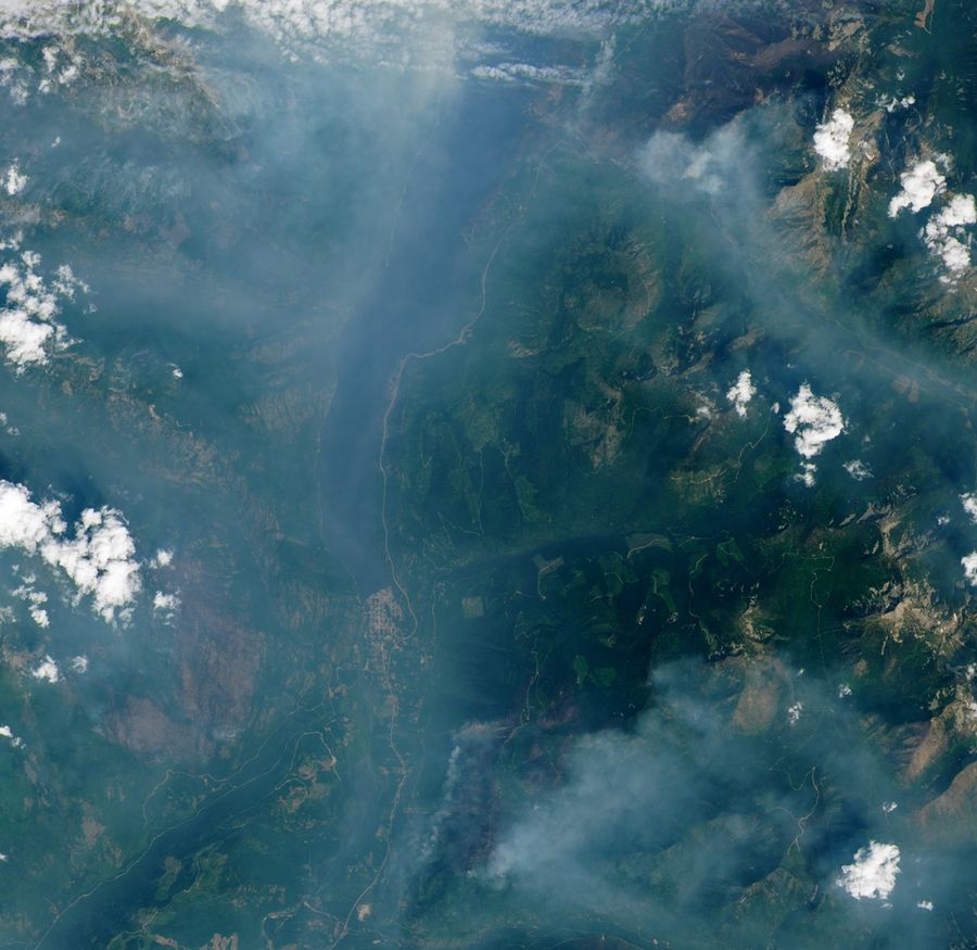Smoke Fills the Slocan Valley - NASA Science