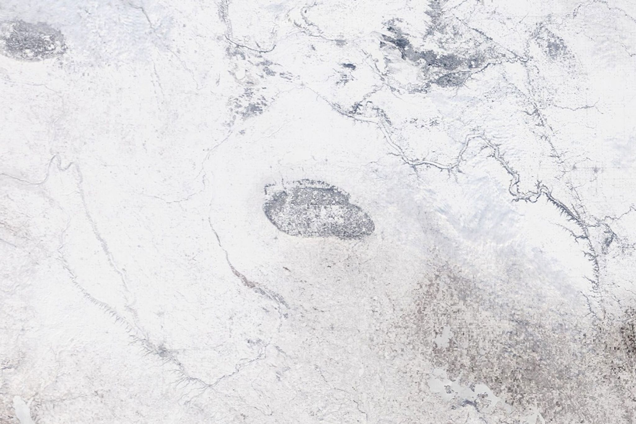 Snow on the Turtle Mountains - NASA Science