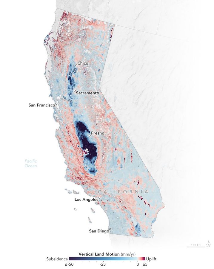 Where California’s Land Is Sinking and Rising - NASA Science