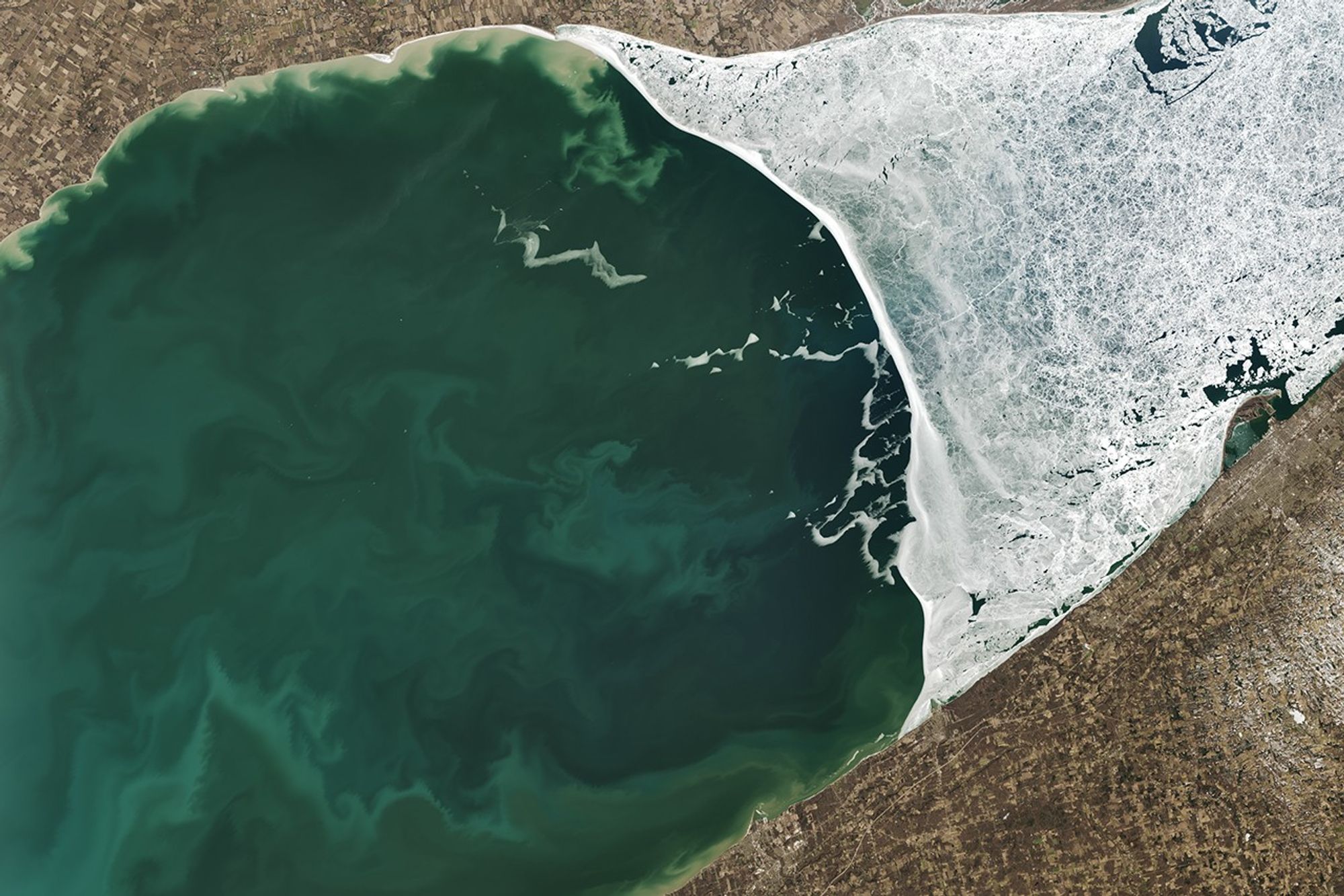 Signs of Life in Thawing Lake Erie - NASA Science