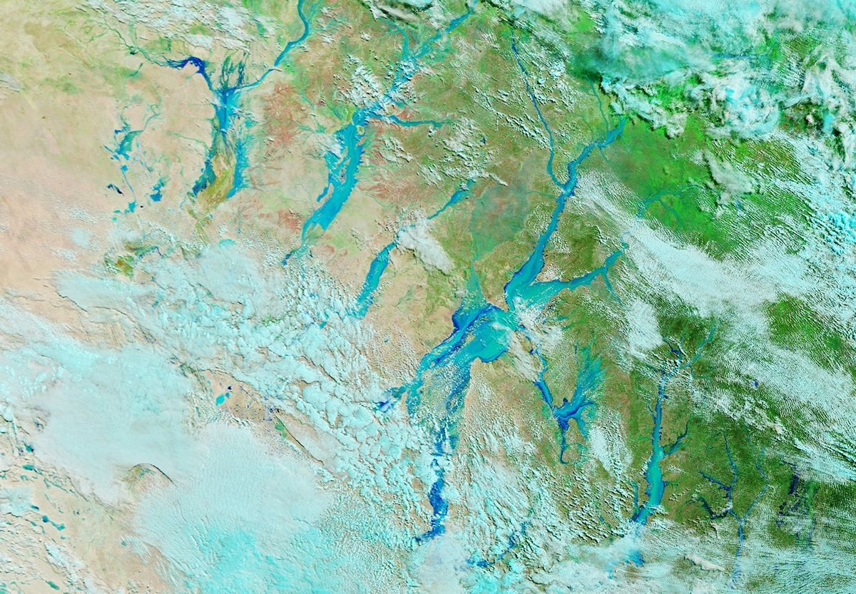Floodwaters Surge Through the Australian Outback - NASA Science