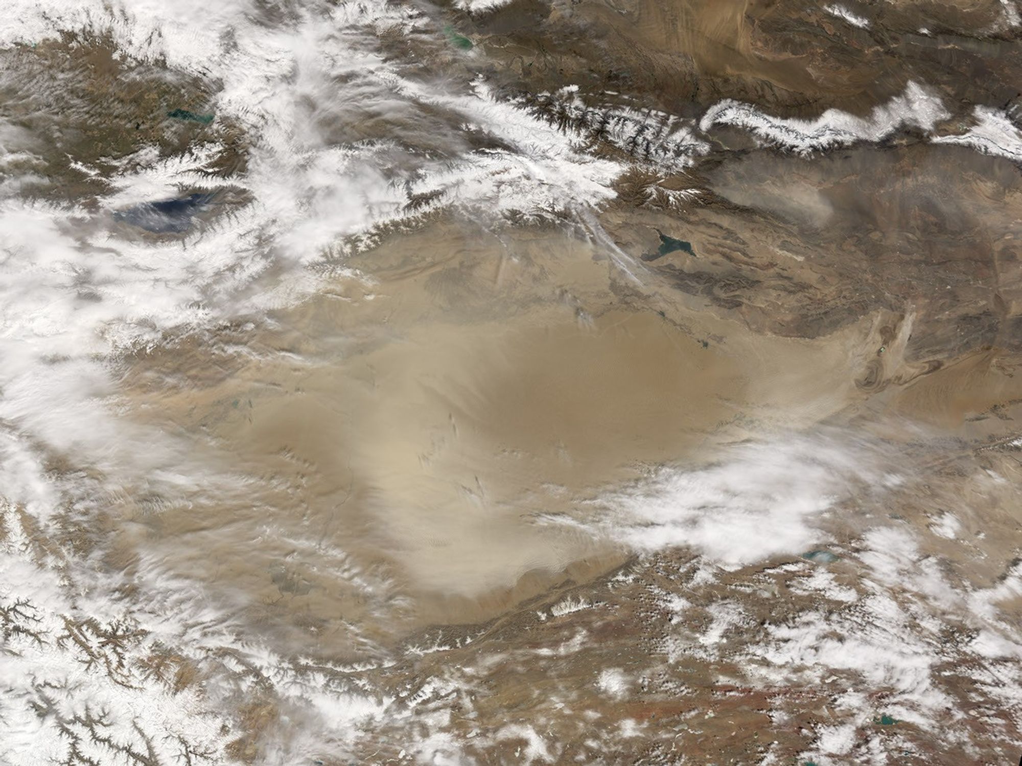 Dust Storm in the Taklimakan Desert - NASA Science
