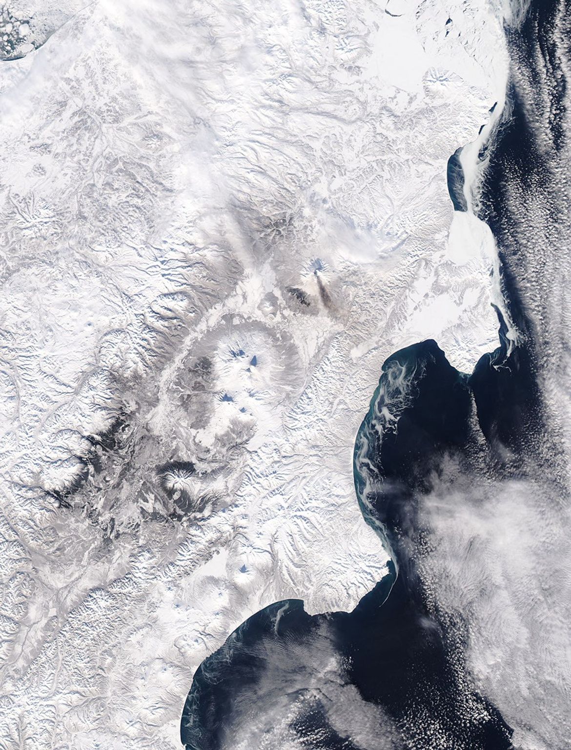 Plume from Sheveluch Volcano - NASA Science