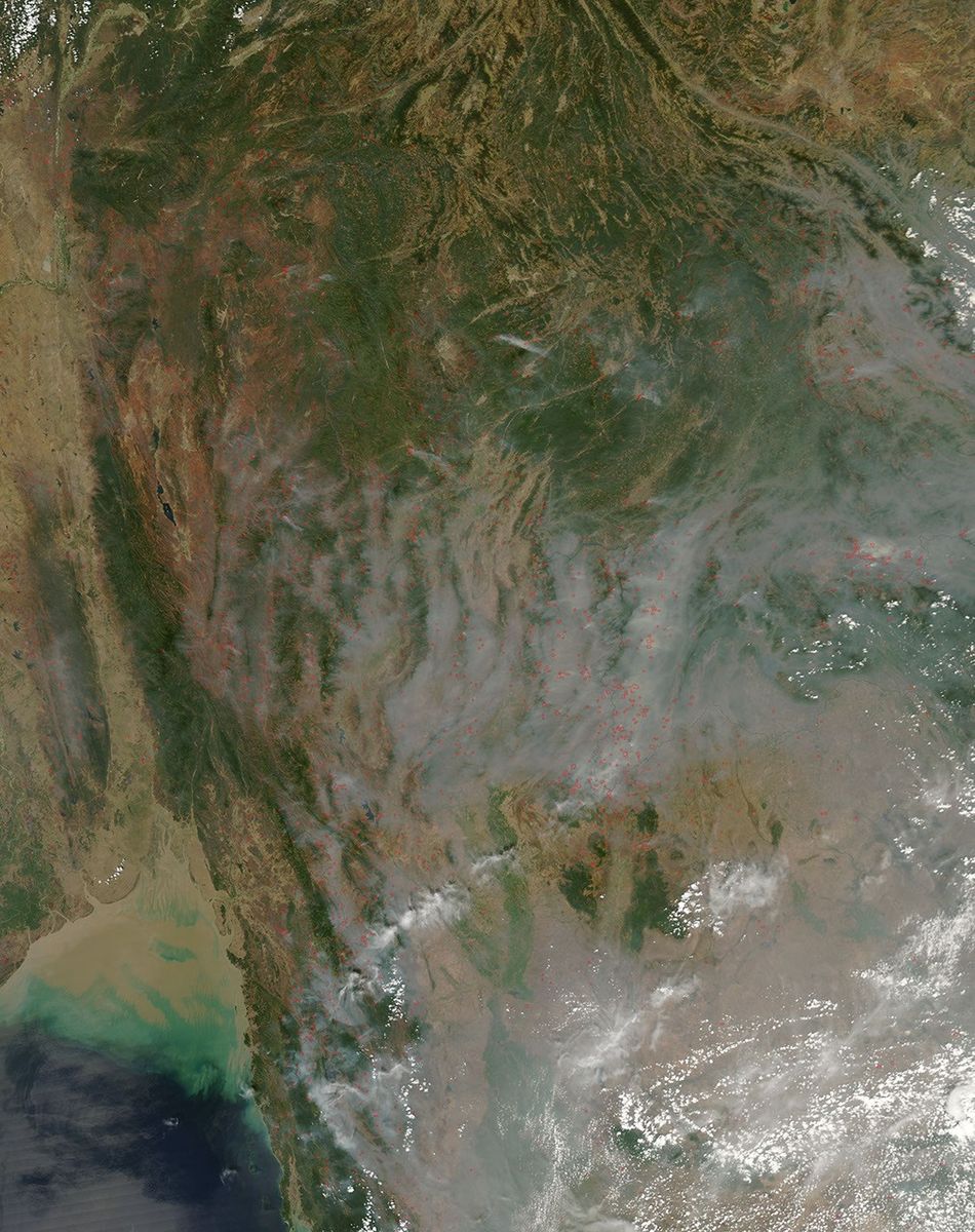 Fires in Myanmar - NASA Science