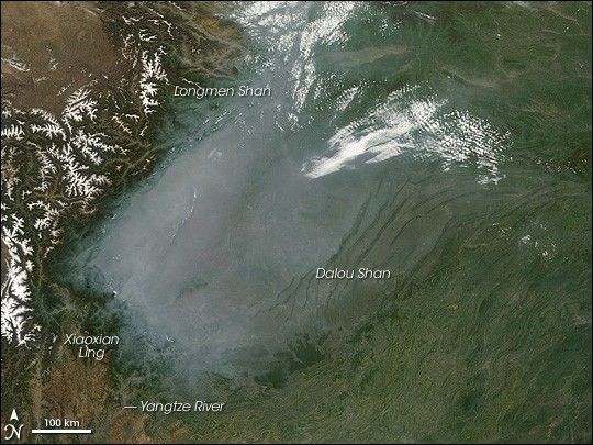 Haze in Central China - NASA Science