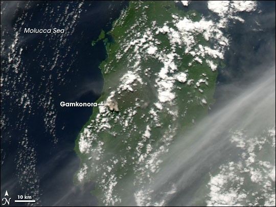 Plume from Gamkonora - NASA Science