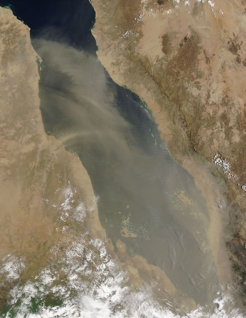 Dust Storm over the Red Sea - NASA Science