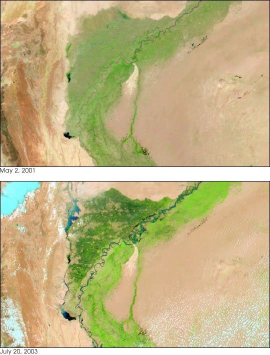 Flooding Along the Indus River - NASA Science