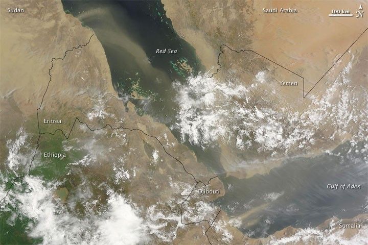Dust Storm over the Red Sea - NASA Science