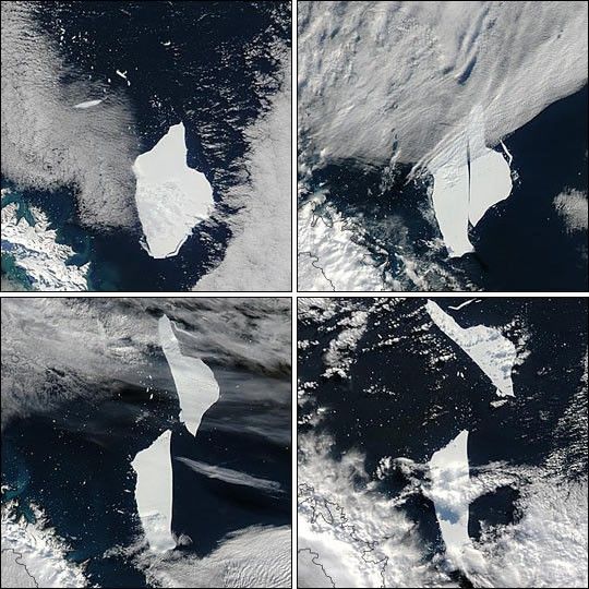 The A38-B Iceberg Splits - NASA Science