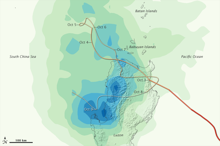 Rainfall from Typhoon Parma - NASA Science