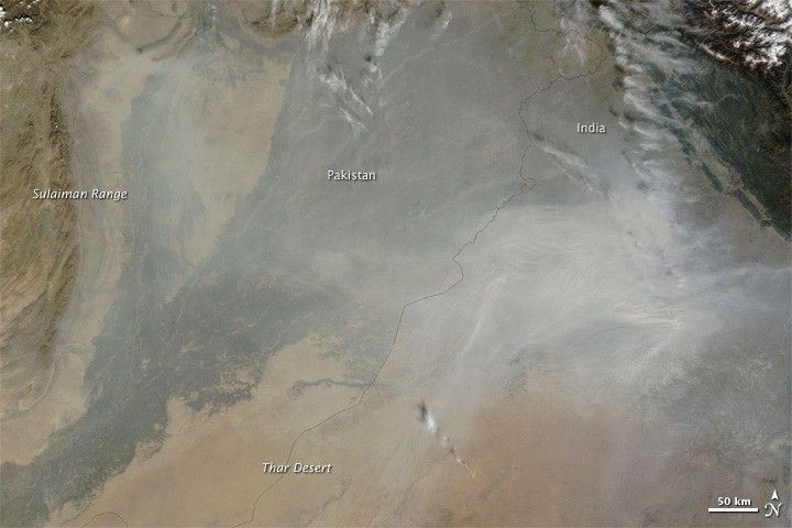 Haze over India - NASA Science