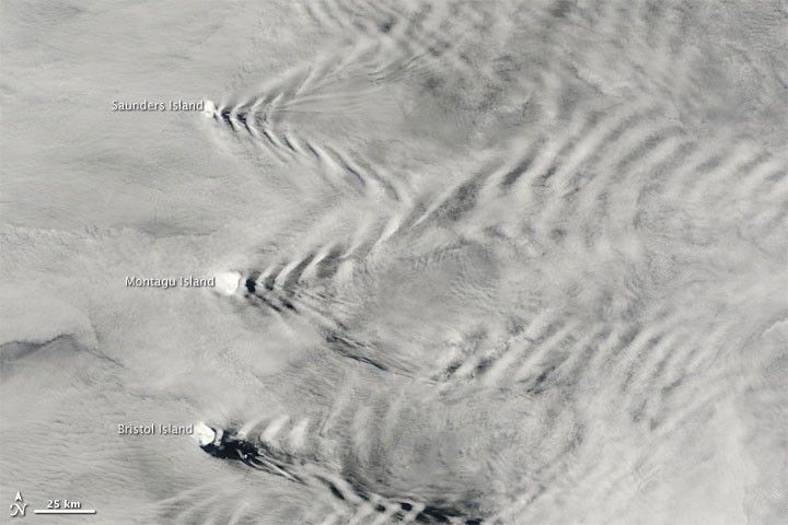 Wave Clouds from South Sandwich Islands - NASA Science