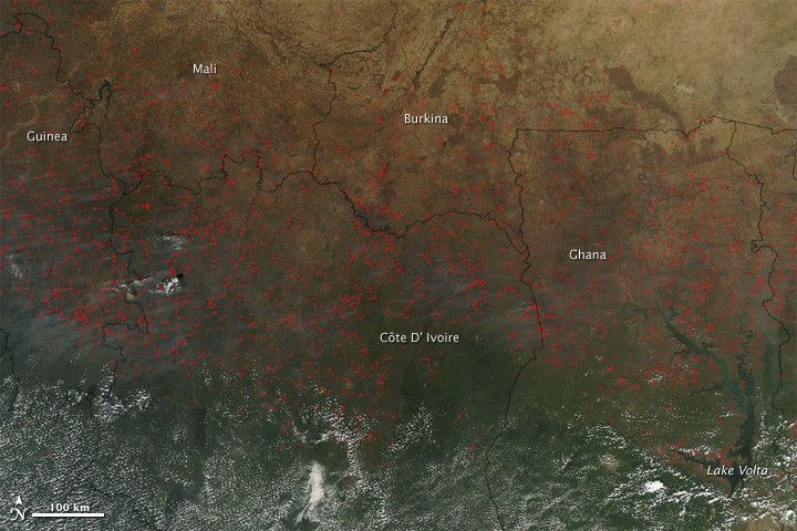 Fires in Western Africa - NASA Science