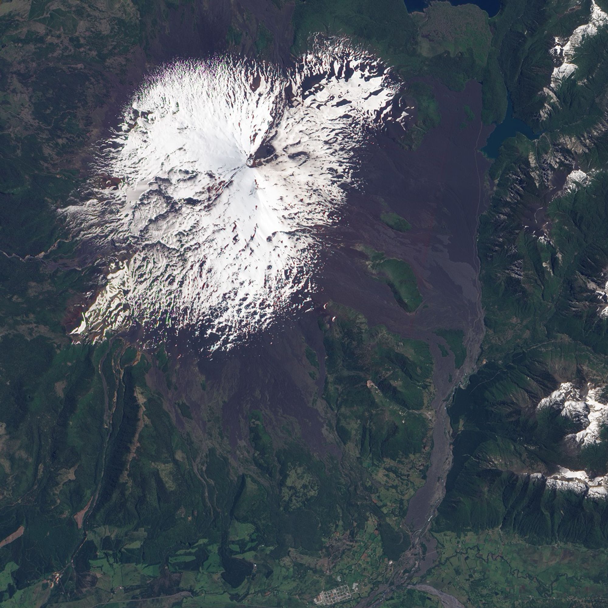 Snow-Capped Llaima Volcano in Springtime - NASA Science