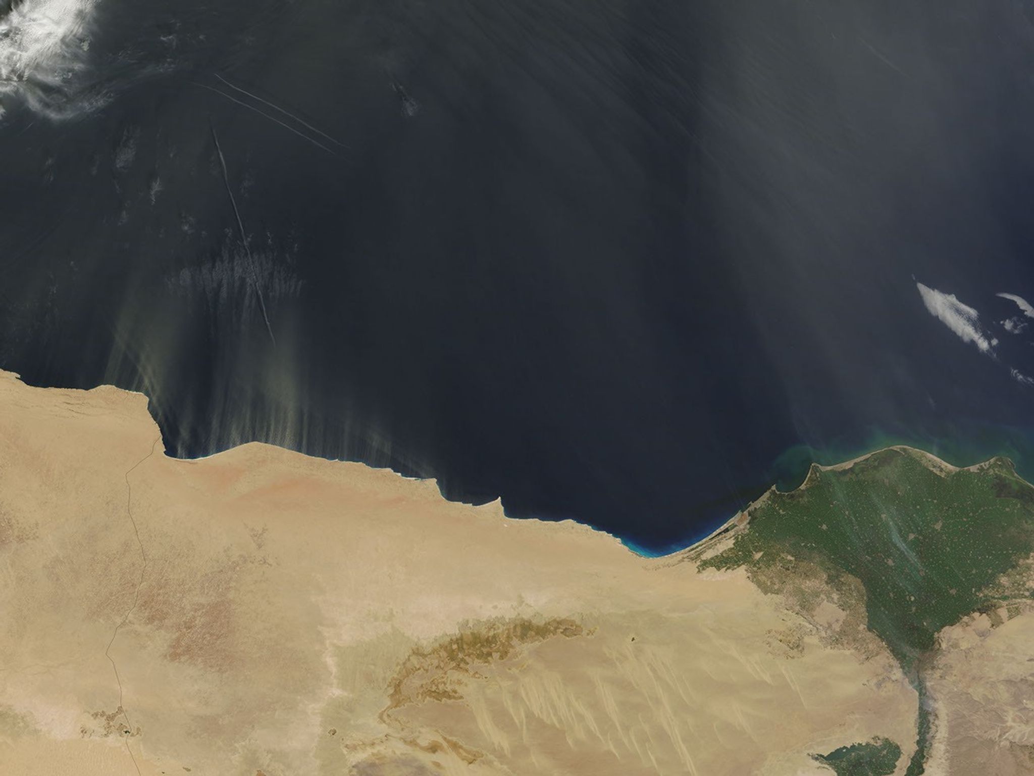 Dust over the Mediterranean Sea - NASA Science