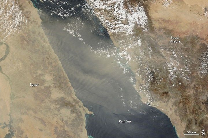 Dust over the Red Sea - NASA Science