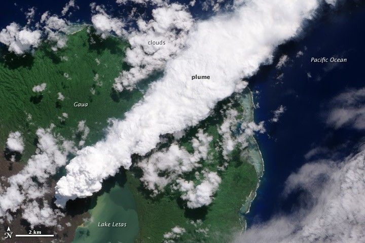 Eruption of Gaua Volcano - NASA Science