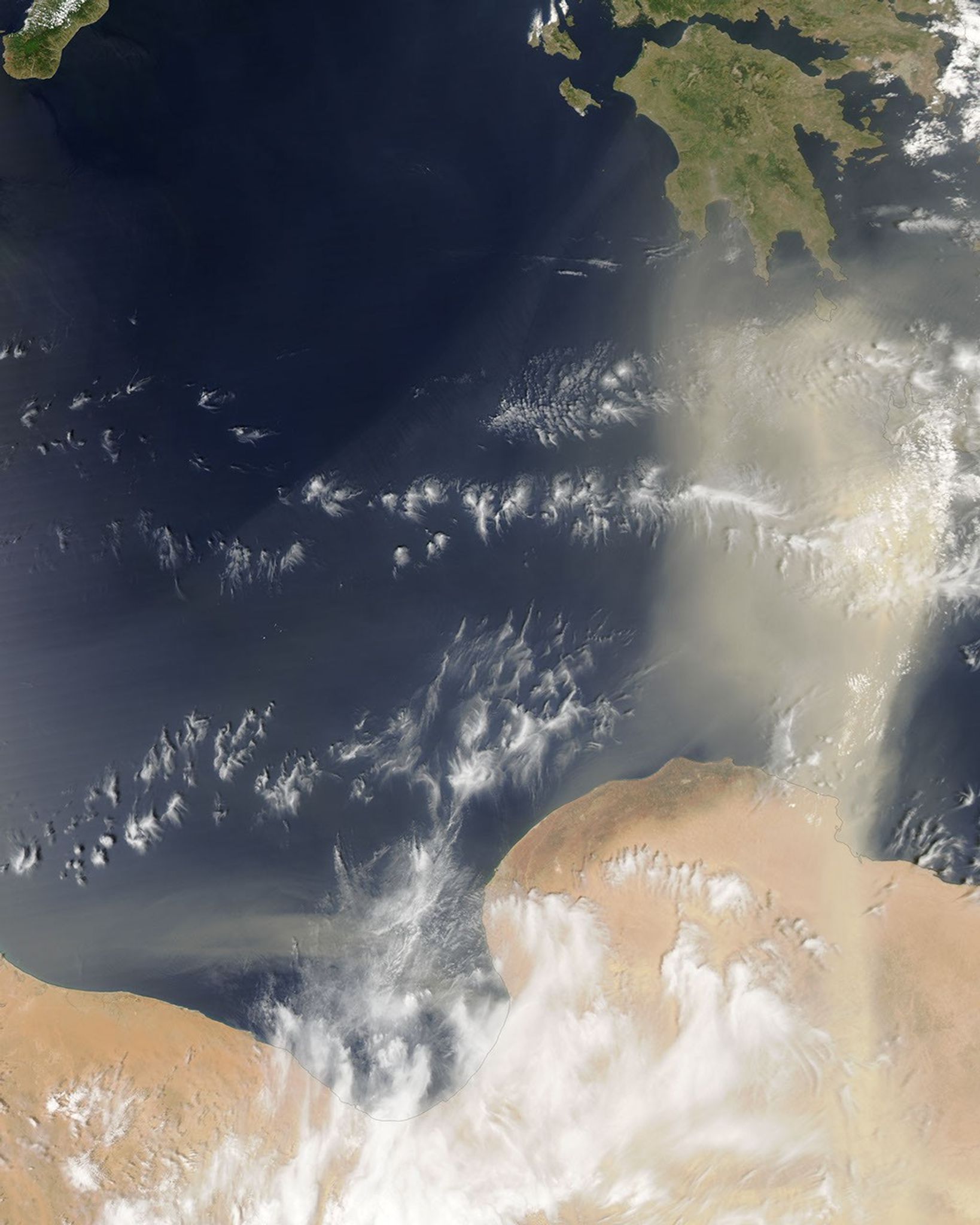 Dust Storm off Libya - NASA Science