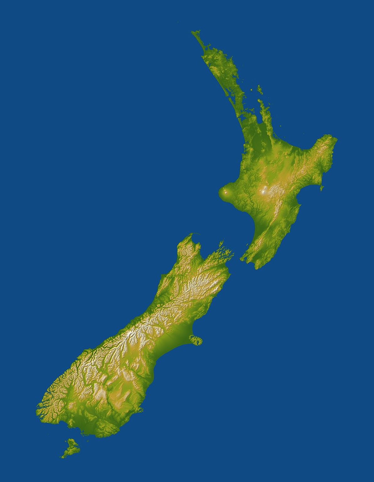 Topography of New Zealand - NASA Science
